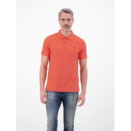 Poloshirt Lerros "Poloshirt, COOL & DRY und Logo-Stitch", Herren, Gr. 3XL, vivid rot, 60% Baumwolle, 40% Polyester, ohne Ausschnitt, Shirts Poloshirt, Trocknet schnell, angenehm k&uuml;hl, pflegeleicht, kurzarm, einfarbig