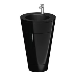 Duravit Waschtischunterschrank c-bonded Set Starck 1 56x86,4x60,5cm, st, Gr. ES geb., sw hgl (S19514O70400000)