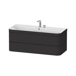 Duravit M&ouml;belwaschtisch-Unterschrank Happy D.2 Plus 117,5x49cm, 2 Schubk., 2 HL, graph matt (HP4639E80800000)