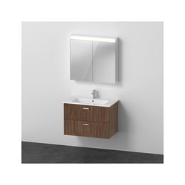 Duravit M&ouml;bel-Set XBase 83cm, Nussbaum dunkel (XB0076021210000)