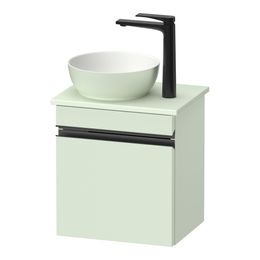 Duravit Konsolen-Waschtischunterschrank wandh&auml;ngend Sivida 40x44x32,5cm, T&uuml;r, Gr. sw, li, gr&uuml;n Matt (SV4656LBDHH0000)