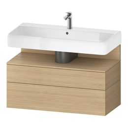 Duravit Waschtischunterschrank Qatego 99x47x59cm, E Nat, 1 Schubkast., 1 Ausz. (QA4395030300000)
