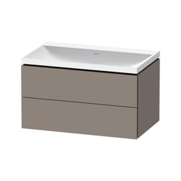 Duravit M&ouml;bel-Set L-Cube 80x48x48cm, o. Hahnl., bas. ma, 2 Schub. (LC6951N43430000)