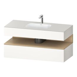 Duravit Einbauwaschtisch-M&ouml;bel-Set Qatego 120x55x60cm, E na/we m, Kon-WTU, B (QA4787030840010)