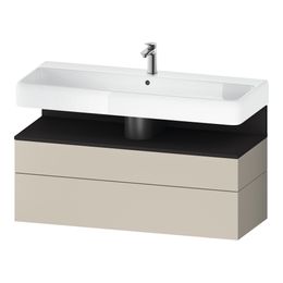 Duravit Waschtischunterschrank Qatego 119x47x59cm, gra m/ta m, 1 Kast, 1 Ausz. (QA4396080830000)