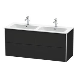 Duravit Waschtischunterschrank XSquare 128x47,8x56cm, 4 La, wandh&auml;ngend, graph matt (XS417508080)
