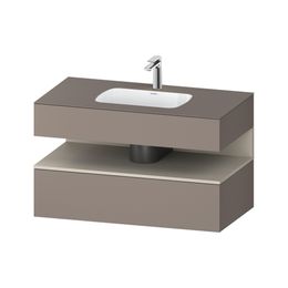Duravit Einbauwaschtisch-M&ouml;bel-Set Qatego 100x55x60cm, T m/ba m, Kon-WTU, Nischenb (QA4786083430010)