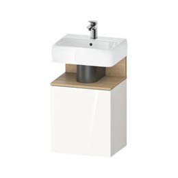 Duravit Waschtischunterschrank Qatego 44x35x64,5cm, 1 T, T li, Ei nat/wei&szlig; hgl (QA4076L30220000)