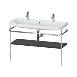 Duravit M&ouml;belwaschtisch-Kombi Happy D.2 Plus 117,5x49cm, 1 HL, m Konsole, graph matt (HP4849O80800000)