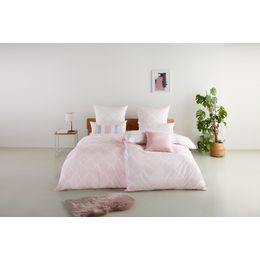 Wendebettw&auml;sche OTTO HOME "Alba in Gr. 135x200 oder 155x220 cm", rosa (rosa, wei&szlig;), B/L: 135cm x 200cm, 1 Stk., 1 Stk., Biber, B/L: 80cm x 40cm, 2, Biber, Obermaterial: 100% Baumwolle, Bettw&auml;sche, Wendebettw&auml;sche, Bettw&auml;sche mit Wendeoptik, in verschiedenen Qualit&auml;ten, Baumwolle