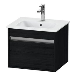 Duravit Waschtischunterschrank Ketho Compact 50x41,2x41cm, 1 Ausz., wandh&auml;ngend, Ei schwarz (KT640401616)