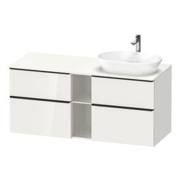 Duravit Waschtischunterschrank D-Neo 140x55cm, 2 SBK, 2 A, B R, sw/w hgl (DE4970RBD220000)