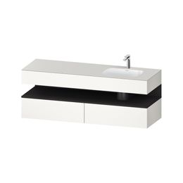 Duravit Einbauwaschtisch-M&ouml;bel-Set Qatego 160x50x60cm, Kon-WTU, B r, gra m/we matt (QA4796080840000)