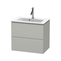 Duravit Waschtischunterschrank Compact L-Cube 62x39,1cm, betongr ma, 2 Schub., wandh&auml;ngend (LC625600707)