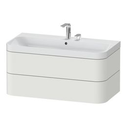 Duravit M&ouml;belwaschtisch Happy D.2 Plus 97,5x49cm, 2 HL, No we s-matt, 2 Schubk. (HP4348E3939)