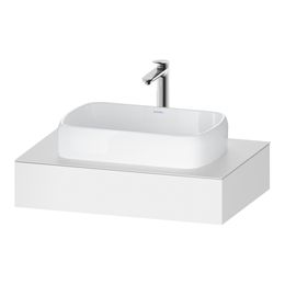 Duravit Konsole Qatego 80x55x17cm, wei&szlig; matt, 1 Ausschnitt (QA4800018180000)