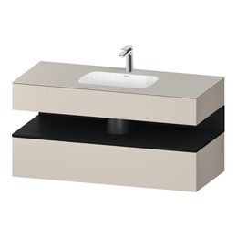 Duravit Einbauwaschtisch-M&ouml;bel-Set Qatego 120x55x60cm, E sw/tau m, Kon-WTU, B (QA4787016910010)