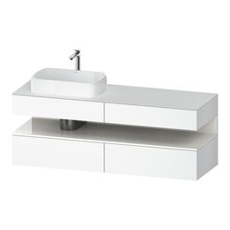 Duravit Waschtischunterschrank Qatego 160x55x60cm, w hgl/we m, Pl, B l, B (QA4777022180010)