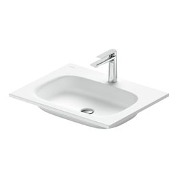 Duravit Waschtisch DuroCast Plus Sivida 62x48,5cm, mit Hahnloch, wei&szlig; seidenmatt (2650003200)