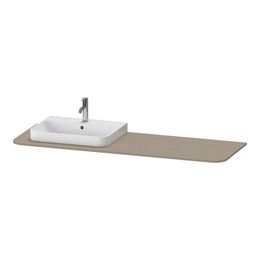 Duravit Waschtisch-Konsole Happy D.2 Plus 160x55cm, m 1 Ausschn, Beck. li, leinen (HP031HL7575)