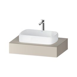 Duravit Konsole Qatego 80x55x17cm, taupe matt, 1 Ausschnitt (QA4800091910000)