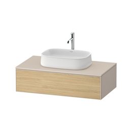 Duravit Waschtischunterschrank Zencha 100x55cm, 1 AZ, E nat/taupe m, k Einr-Sy (ZE4811030830000)