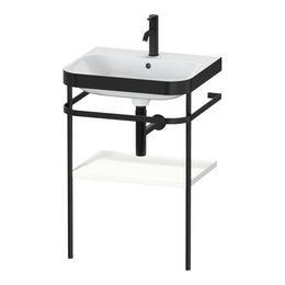 Duravit M&ouml;belwaschtisch-Kombi Happy D.2 Plus 57,5x49cm, 1 HL, we s-matt, m Konsole (HP4735O3636)