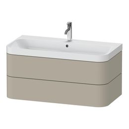 Duravit M&ouml;belwaschtisch Happy D.2 Plus 97,5x49cm, 1 HL, Tau s-matt, 2 Schubk. (HP4348O6060)