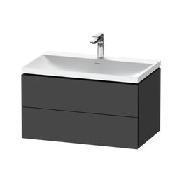 Duravit M&ouml;bel-Set L-Cube 80x48x48cm, m Hahnl., graph ma, 2 Schub. (LC6951O49490000)