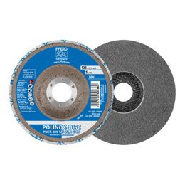 Pferd TOOLS POLINOX verpresste Vlies-Disc PNER &Oslash; 125 mm Bohrung-&Oslash; 22,23 mm Mittehart SIC Fein f&uuml;r Finish (44690713)