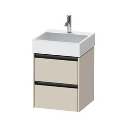 Duravit Waschtischunterschrank Ketho.2 48,4x46cm, Tau matt, 2 Schub., wandh&auml;ngend (K25274083830000)