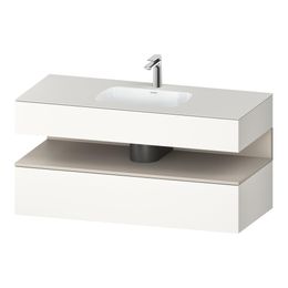 Duravit Einbauwaschtisch-M&ouml;bel-Set Qatego 120x55x60cm, T m/we m, Kon-WTU, Nischenb (QA4787091840010)