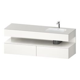 Duravit Einbauwaschtisch-M&ouml;bel-Set Qatego 160x50x60cm, Kon-WTU, B, B r, w hgl/we m (QA4796022840010)