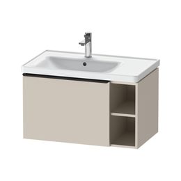 Duravit Waschtischunterschrank D-Neo 78,4x45,2cm, 1 A, B li, schwarz/Taupe ma (DE42580BD910000)