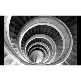 Fototapete papermoon "Rundtreppen", bunt, B:4m L:2,6m, Vlies, Tapeten