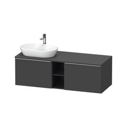 Duravit Waschtischunterschrank D-Neo 140x55cm, 2 A, 1 Pl, B L, ES geb/Gra ma (DE4950L70490000)