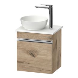 Duravit Konsolen-Waschtischunterschrank wandh&auml;ngend Sivida 40x44x32,5cm, T&uuml;r, Gr. chr, li, Ei Marm (SV4656L10550000)