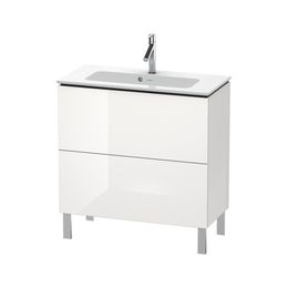 Duravit Waschtischunterschrank Compact L-Cube 82x39,1cm, we. hgl, 2 Ausz&uuml;ge, stehend (LC667402222)