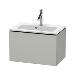 Duravit Waschtischunterschrank Compact L-Cube 62x39,1cm, betongr ma, 1 Ausz., wandh&auml;ngend (LC615600707)