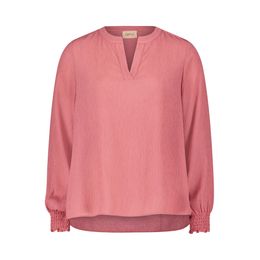 Klassische Bluse Cartoon "Casual-Bluse mit Raffung", Damen, Gr. 42, pink (dusty cedar), Obermaterial: 86% Viskose CV. 14% Polyamid PA., Blusen Klassische Bluse