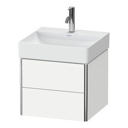 Duravit Waschtischunterschrank XSquare 48,4x46x39,7cm, 2 Schub., wandh&auml;ngend, sw hgl (XS416004040)