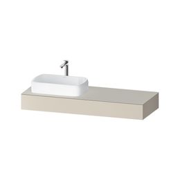 Duravit Konsole Qatego 140x55x17cm, T matt, 1 Ausschn, Beck. li (QA4803083830000)