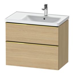 Duravit Waschtischunterschrank D-Neo 78,4x45,2cm, 1 Kast, B R, g pol/Ei Nat (DE4358034300000)