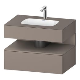 Duravit Einbauwaschtisch-M&ouml;bel-Set Qatego 80x55x60cm, ba m, Konsolen-Waschtischunterbau, Nischenb (QA4785043430010)
