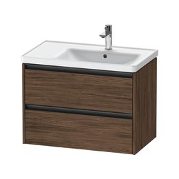 Duravit Waschtischunterschrank Ketho.2 78,4x45,5x54,9cm, f WT m B R, Nussb dkl. (K25286021210000)