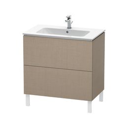Duravit Waschtischunterschrank L-Cube 82x48,1cm, leinen, 2 Ausz&uuml;ge, stehend (LC662607575)