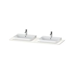 Duravit Waschtisch-Konsole Happy D.2 Plus 160x55cm, m 2 Ausschnitt., we Hochglanz (HP032HB2222)