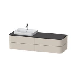 Duravit Waschtischunterschrank o. ES Happy D.2 Plus 40,8x160cm, 4 SchKa., BP l, Tau matt (HP4973L83830010)