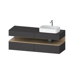 Duravit Waschtischunterschrank Qatego 160x55x60cm, E na/gra m, Pl, Beck. re (QA4778030490000)