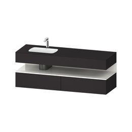 Duravit Einbauwaschtisch-M&ouml;bel-Set Qatego 160x50x60cm, Kon-WTU, B l, w g/Gra matt (QA4795022800000)